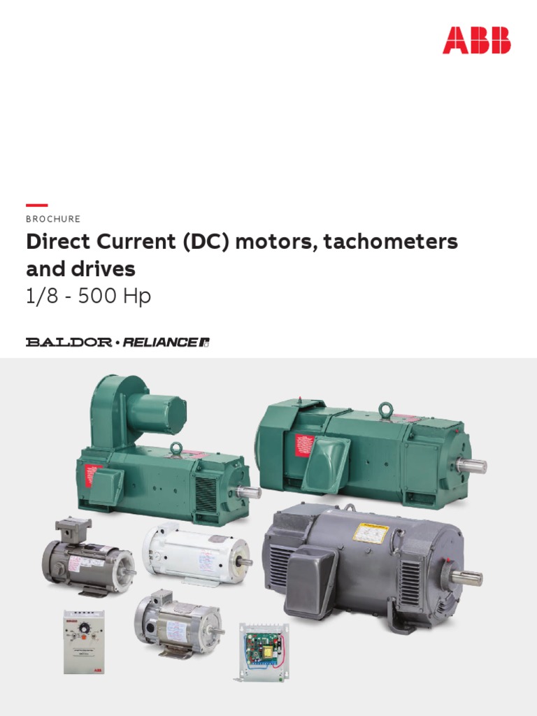 Direct Current (DC) Motors, Tachometers and Drives: Brochure | Download ...