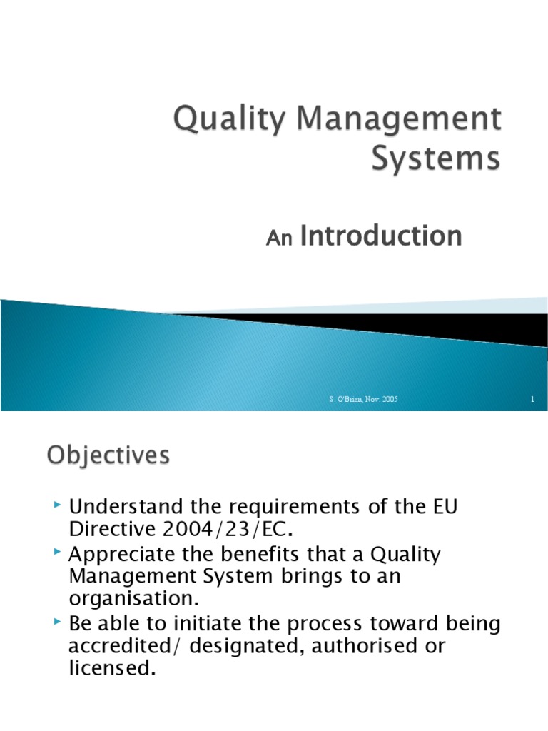 Quality Management 1 | PDF | Audit | Quality Management