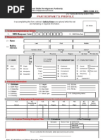 Tesda Learners Profile Form Mis 03 01 | PDF | English As A Second Or ...