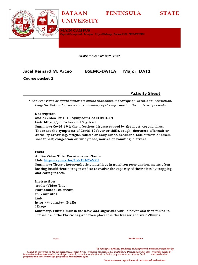 BSEMC Course Overview and Activities | PDF | Social Media | Popular ...