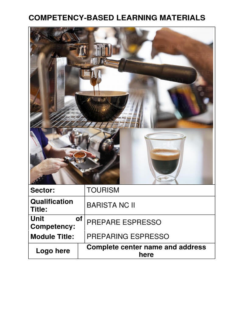 Competency-Based Learning Materials | PDF | Drink | Coffee