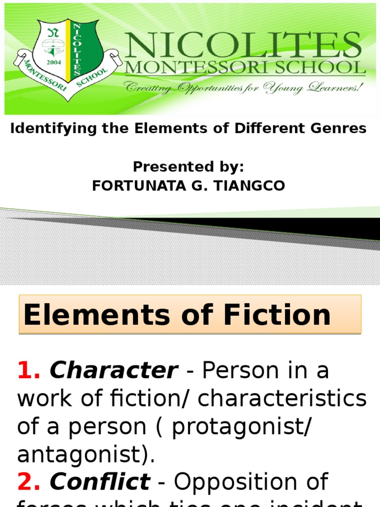 Key Elements of Literary Genres | PDF | General Fiction