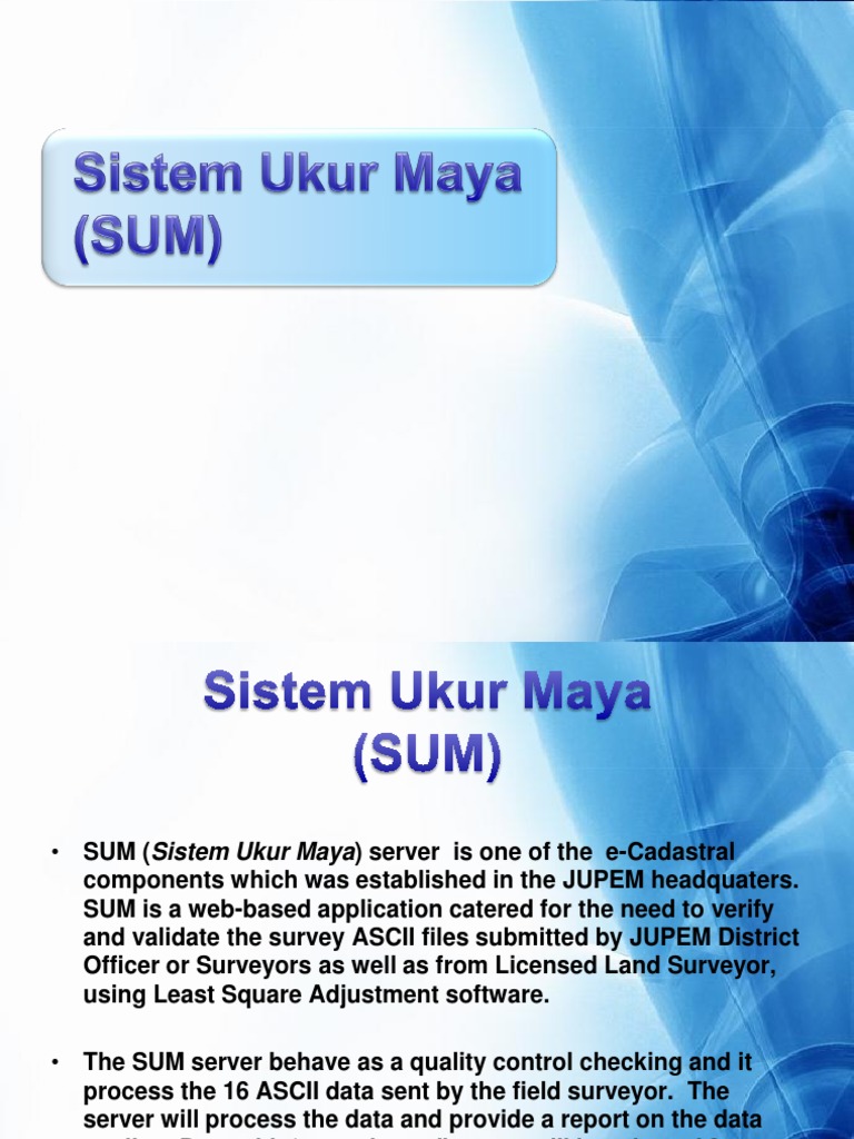 Lect 1b - Cadastral SUM | PDF | Surveying | Cyberspace