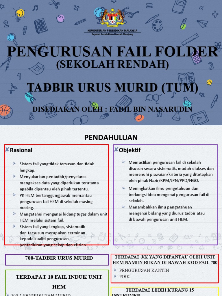 Pengurusan Fail Folder Rendah Pdf 