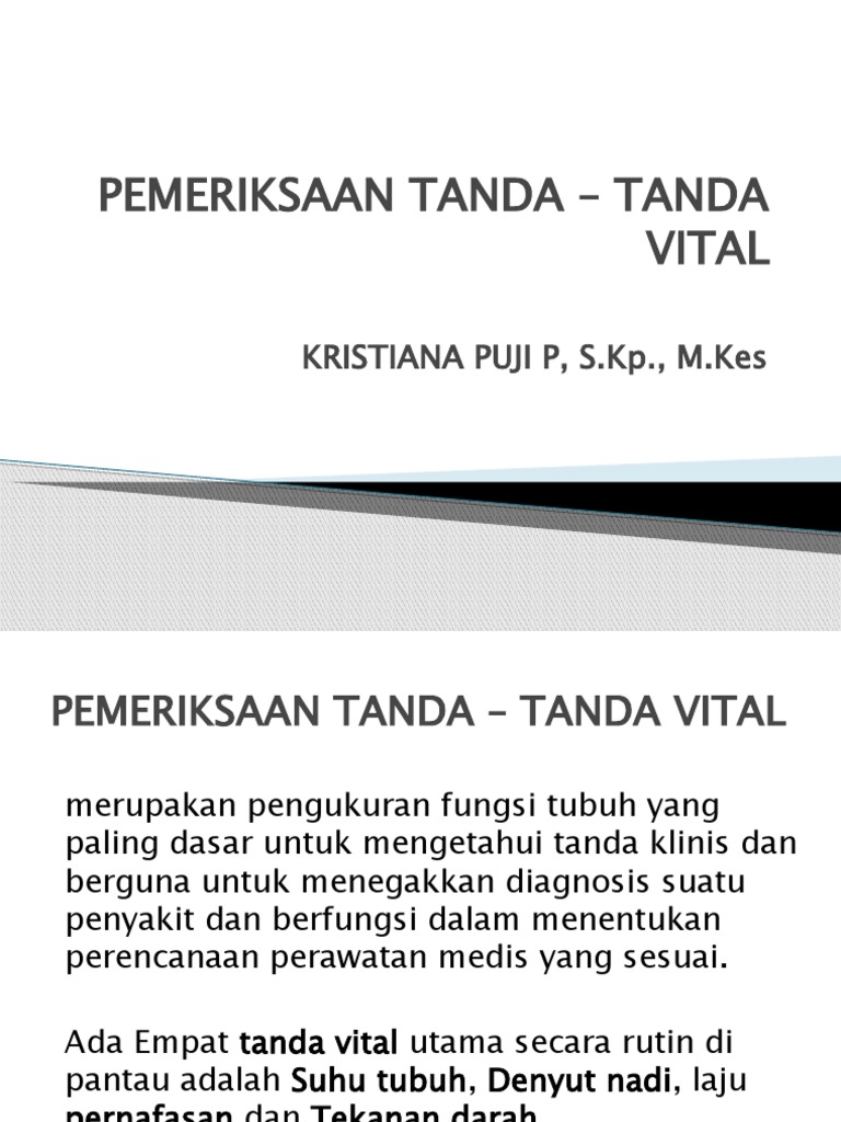 Pemeriksaan Tanda - Tanda Vital | PDF