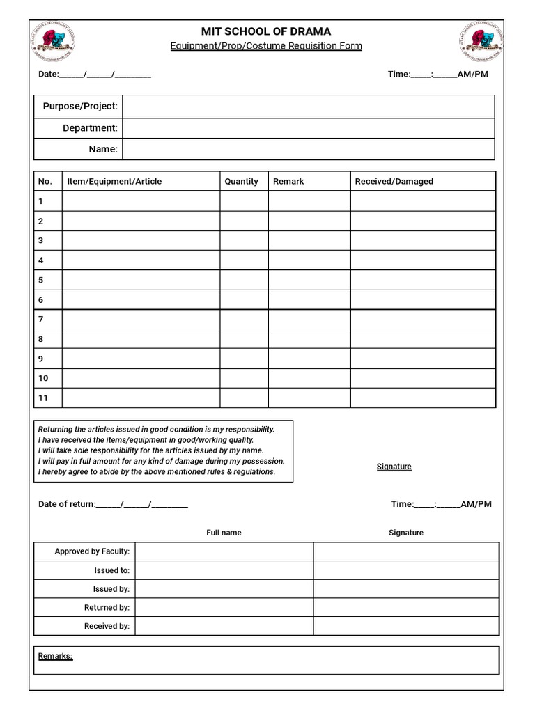 Requisition Form SOD | PDF
