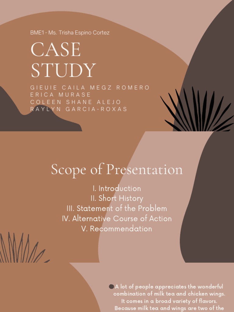 Case STUDY | PDF | Foods | Restaurants