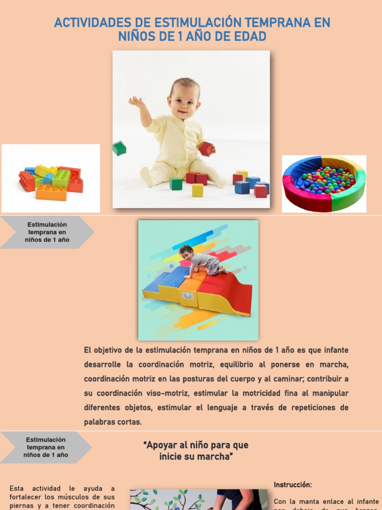 Actividades de Estimulacion Temprana en Niños de 1 | PDF
