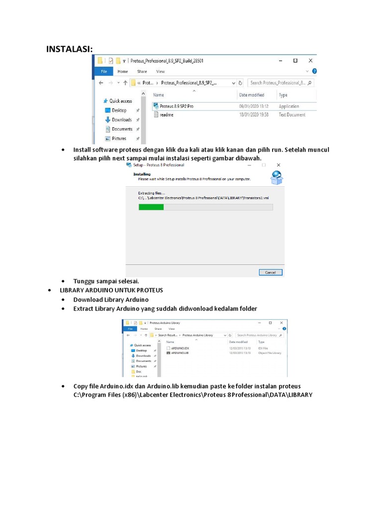 Instalasi Arduino di Proteus 8 | PDF | Seni | Teknologi & Rekayasa