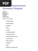 Sample BRD Document | PDF | Use Case | Authentication