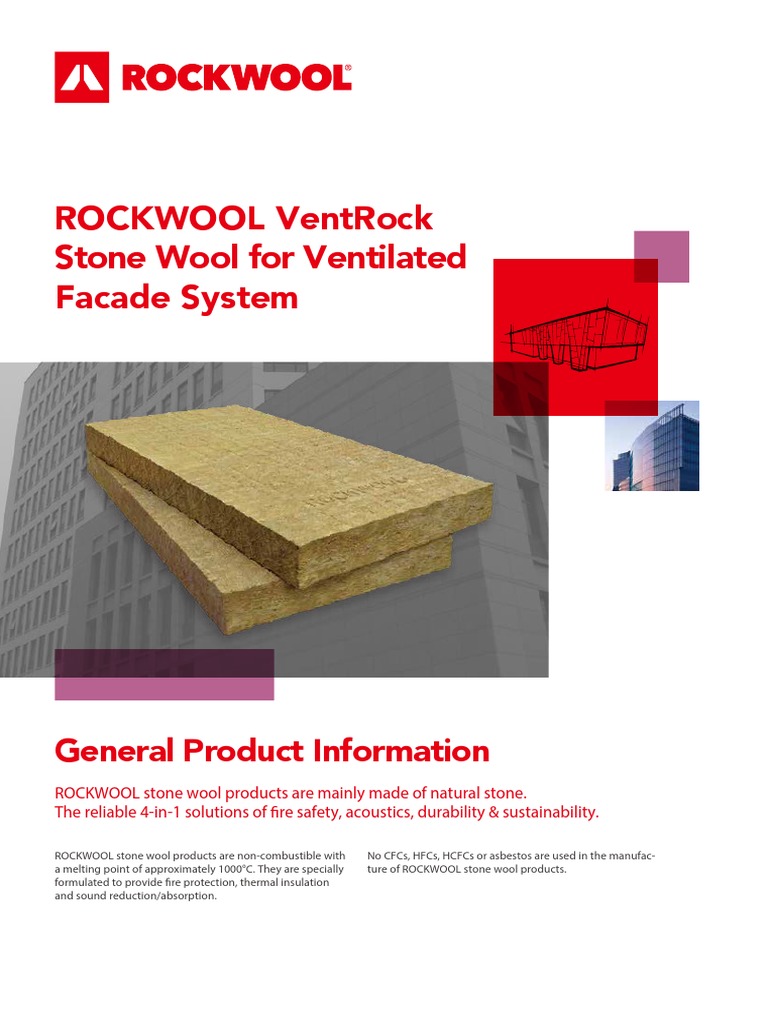 Rockwool-Ventrock en Ds 202004 | PDF | Building Insulation | Wall