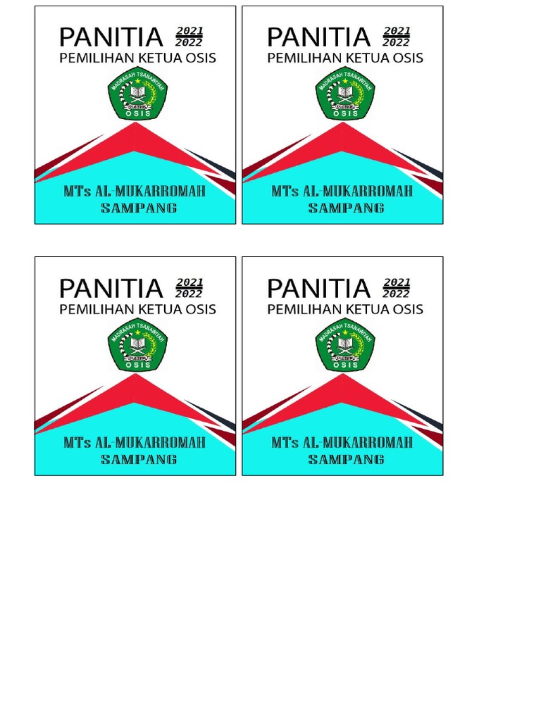 Cocard Panitia Osis | PDF