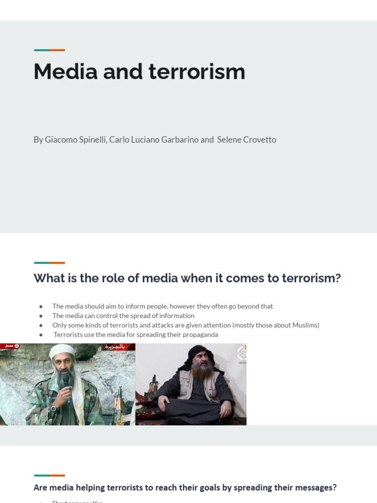 Media and Terrorism | Download Free PDF | Violence | Fear