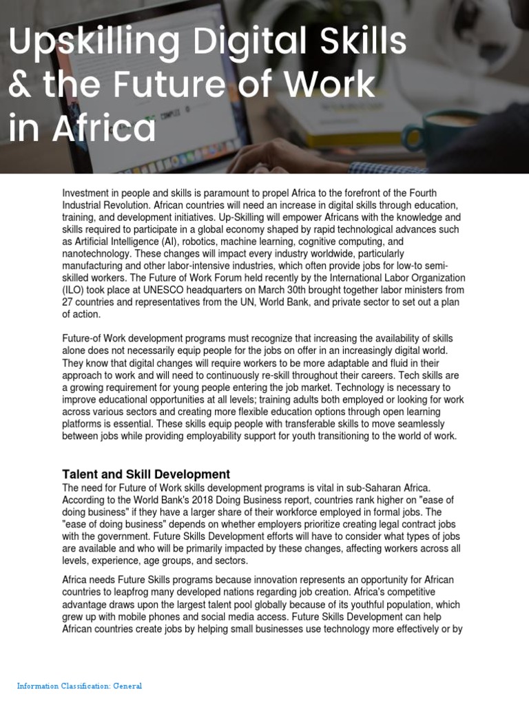 Talent and Skill Development: Information Classification: General | PDF ...