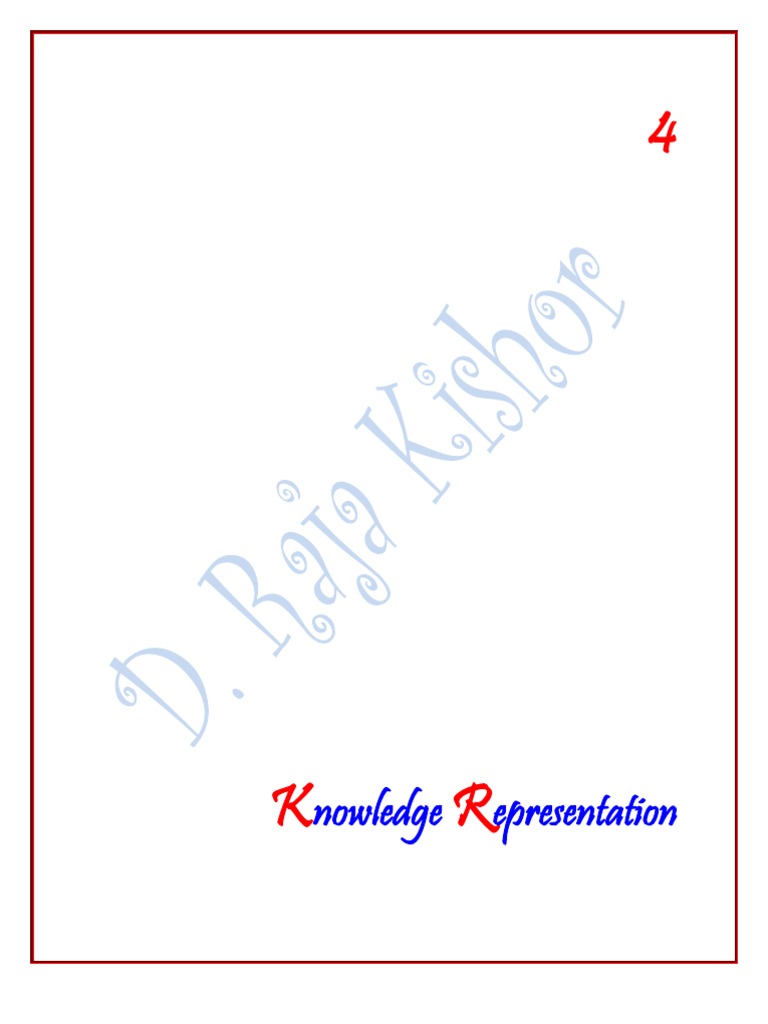 AI - Knowledge Representation | PDF | First Order Logic | Interpretation (Logic)