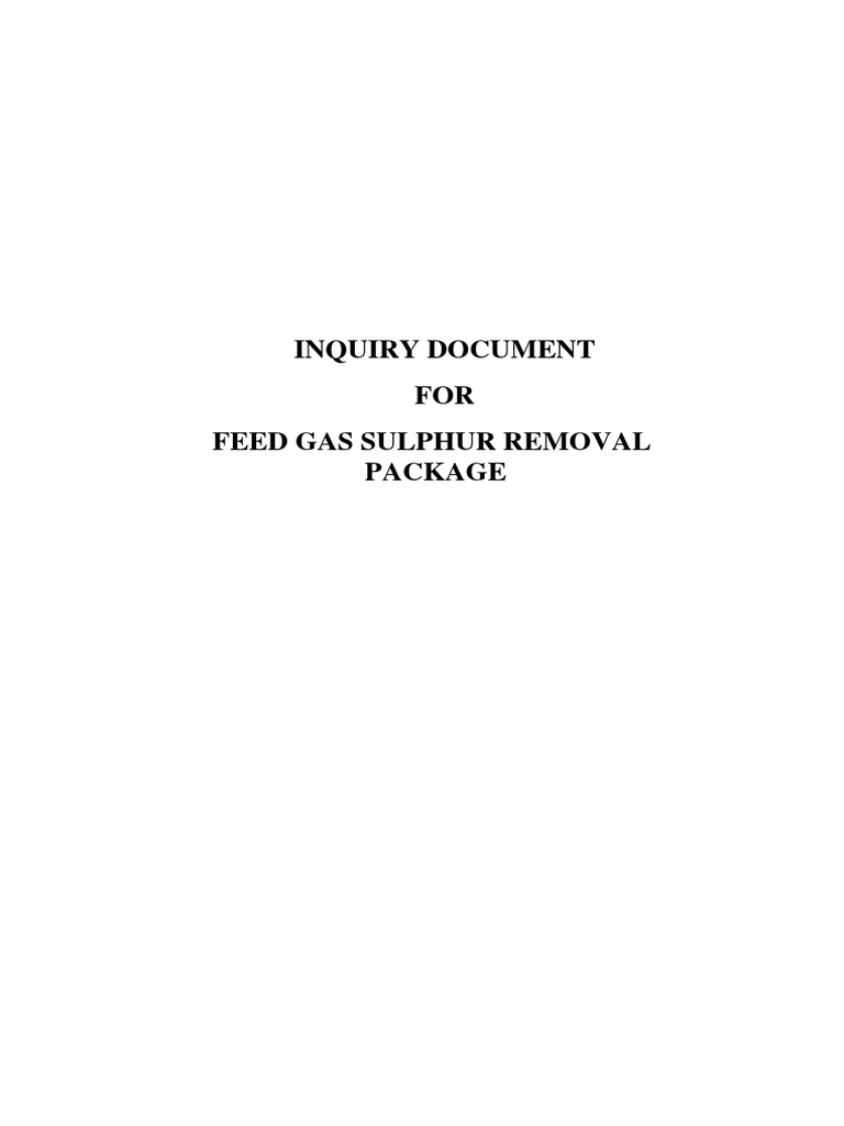 Sulphur Removal Unit | PDF | Instrumentation | Switch