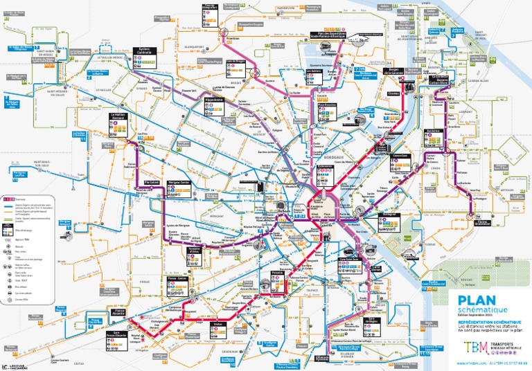 Plan des Transports de Bordeaux 2023 | PDF