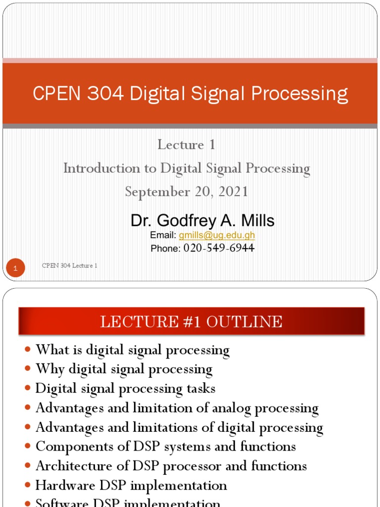 CPEN 304 L01 - Introduction | PDF | Digital Signal Processing | Analog To Digital Converter