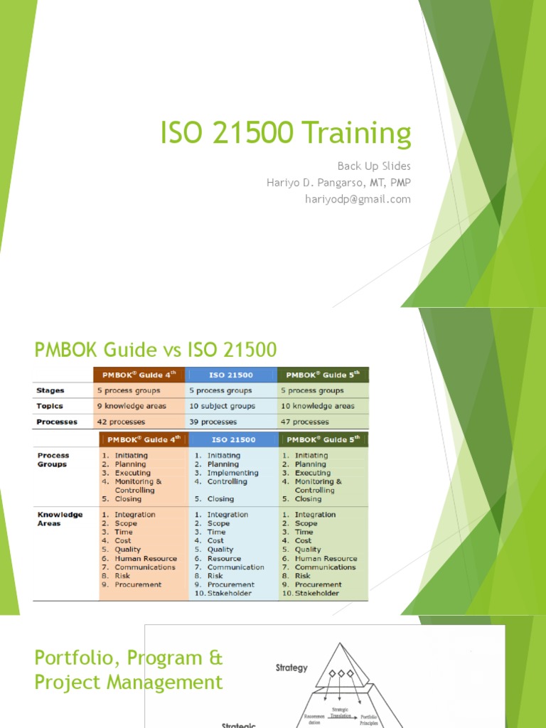 ISO 21500 Additional Slides | PDF | Goal