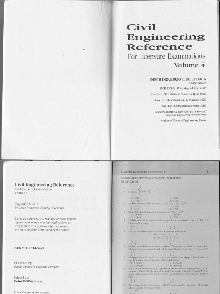 Civil Engineering Reference Volume 4 | PDF | Sine | Geometric Measurement