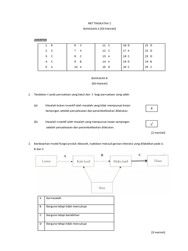 Skema RBT Tingkatan 2 | PDF