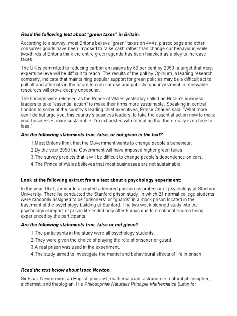 T, F, NG Exercises | PDF | Mass Media | Volcano