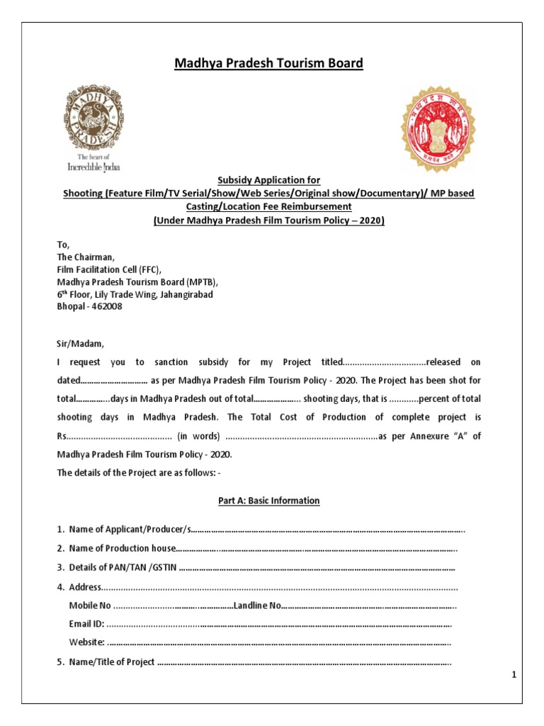 Subsidy-Application-Form MPT Film | PDF | Receipt | Fee