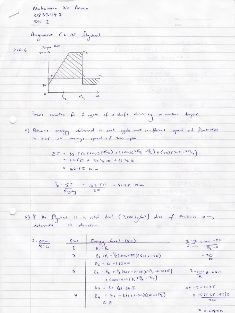Theory of Machines Assignment | PDF