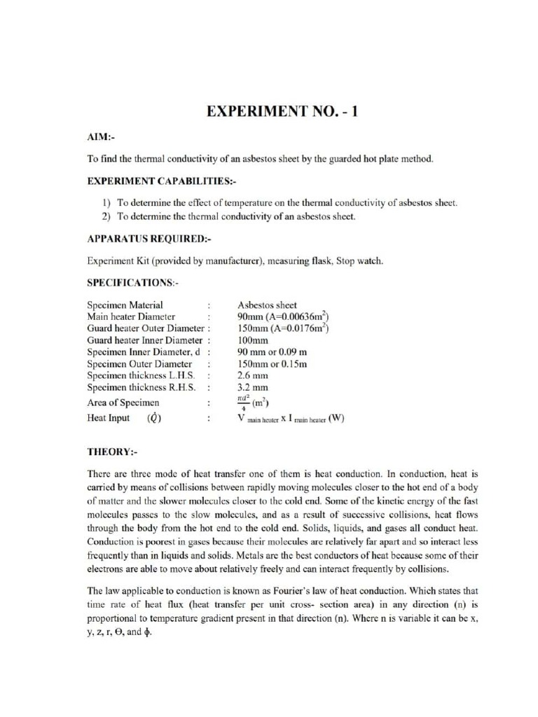 Guarded Hot Plate | PDF
