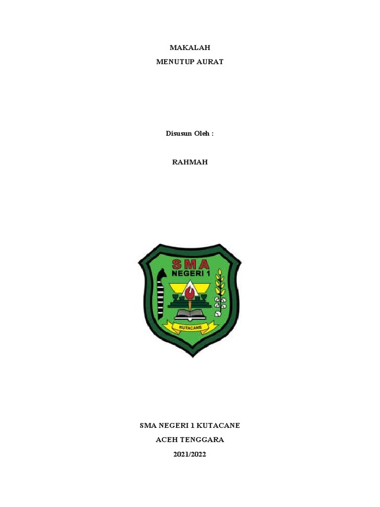Kewajiban Menutup Aurat dalam Islam | PDF