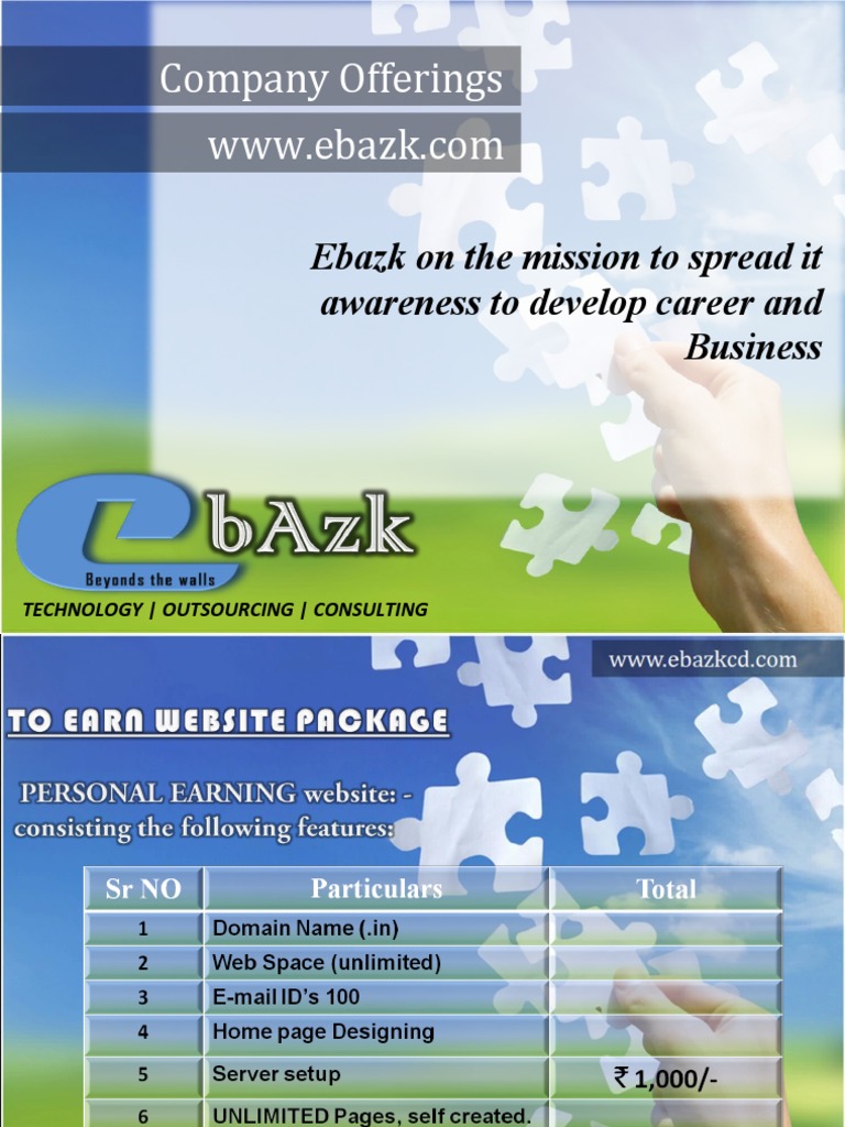 Ebazk: Career & Business Solutions | PDF