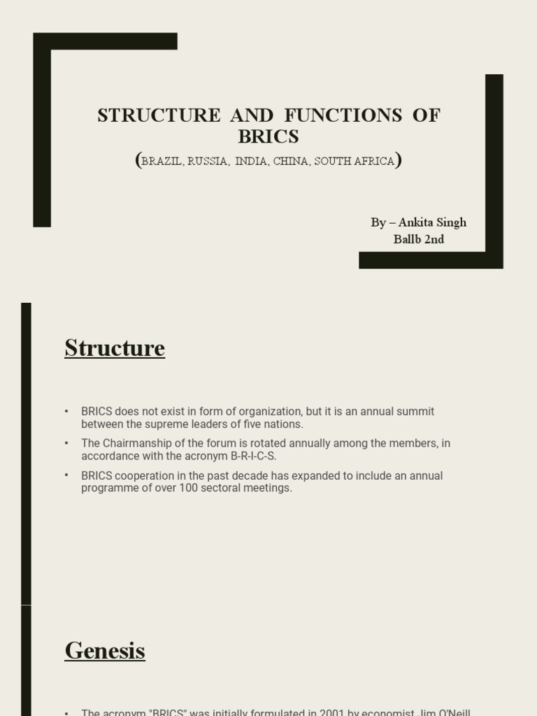 Structure and Functions of Brics - Ankita | PDF | Bric | International ...