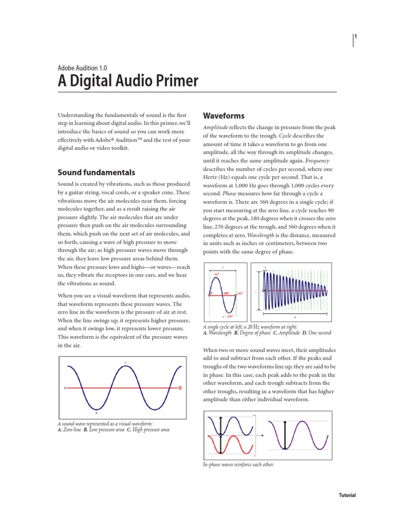 A Digital Audio Primer: Waveforms | PDF | Sampling (Signal Processing ...