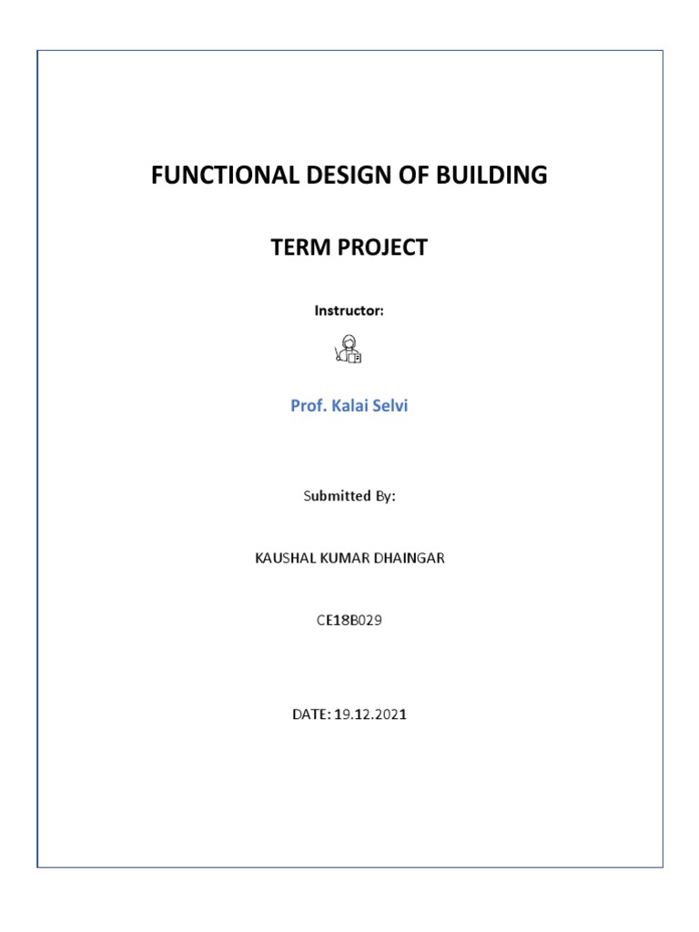 Functional Design of Building | PDF