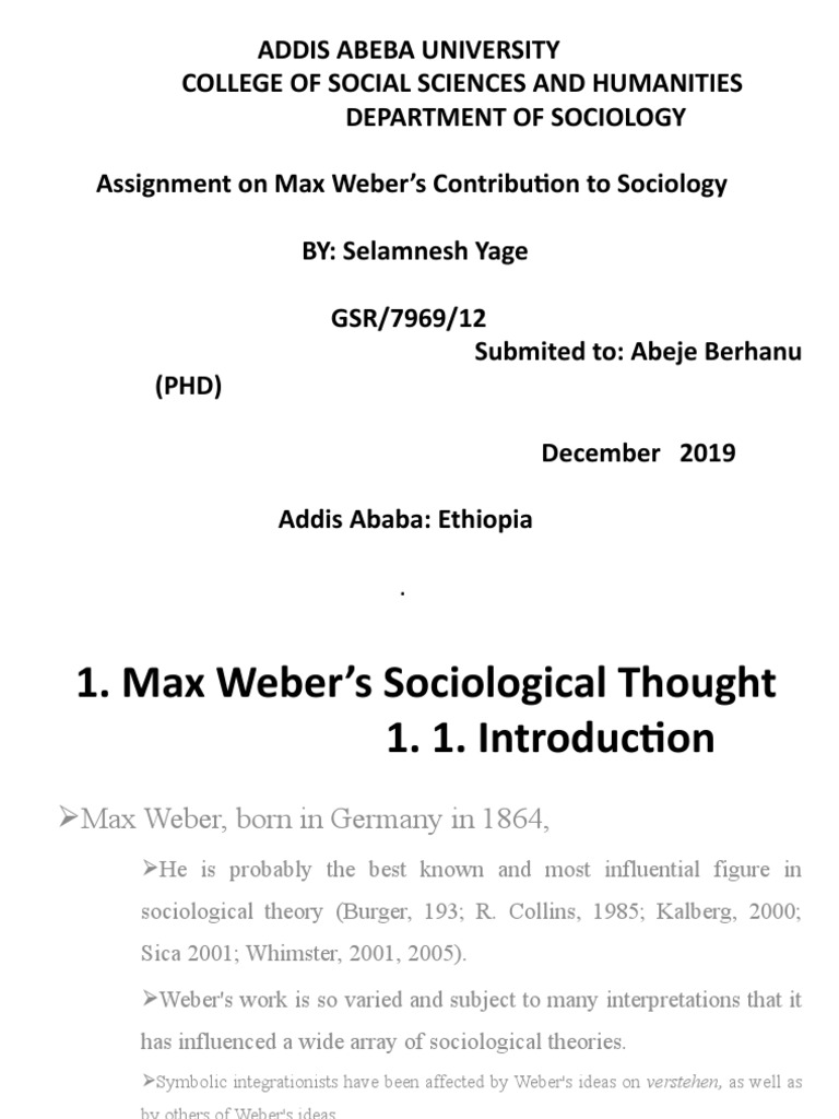 Max Weber Theory | PDF | Max Weber | Sociology