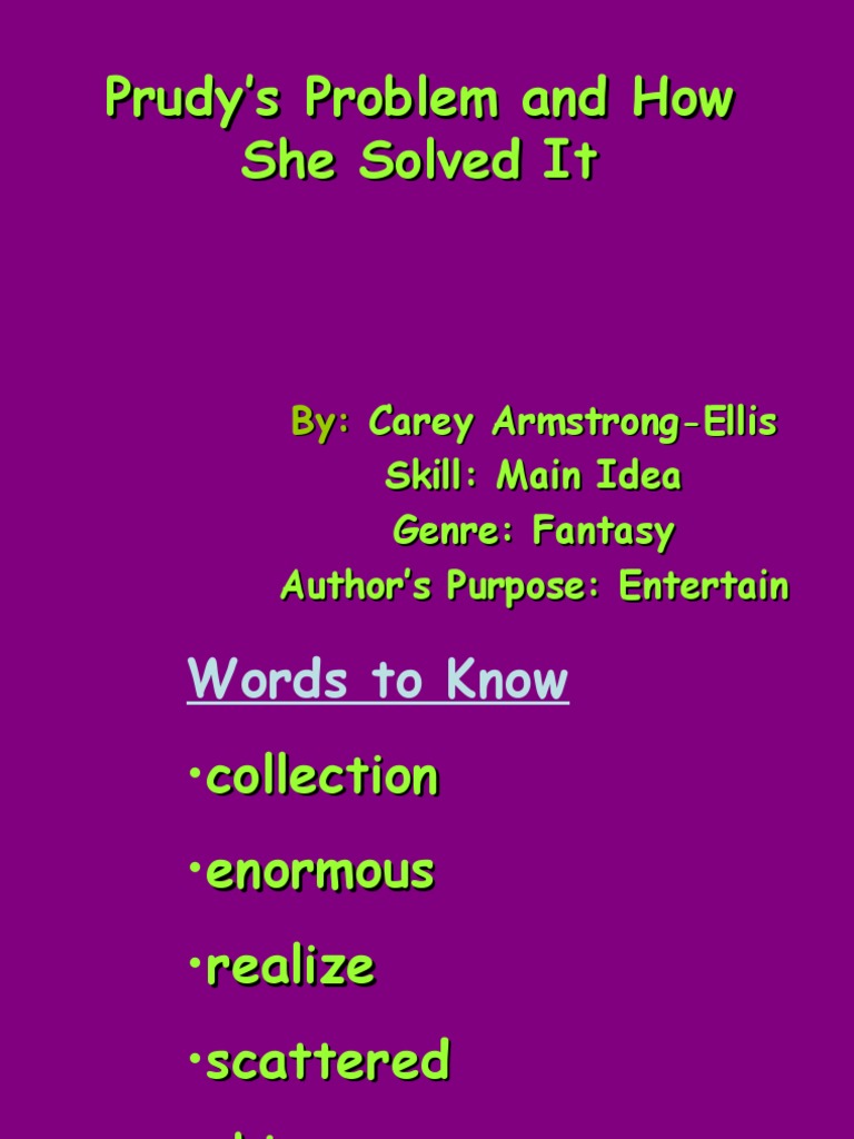 Prudy's Problem and How She Solved It | PDF