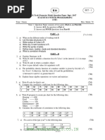 STATISTICS WITH R PROGRAMMING Question Paper PDF | PDF | Teaching ...