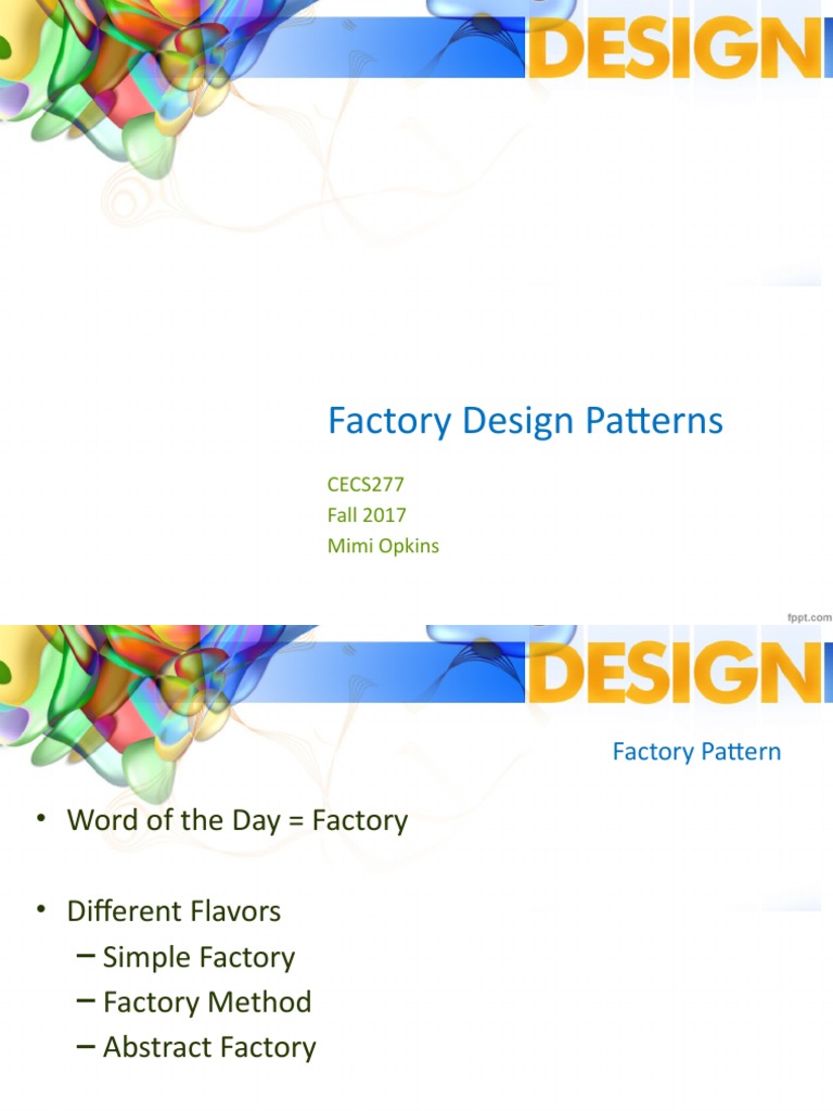 Factory Design Patterns Explained with Pizza Store Example | PDF ...