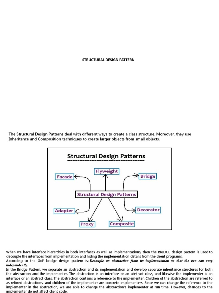 Bridge Design Pattern Pdf Class Computer Programming Abstraction Computer Science
