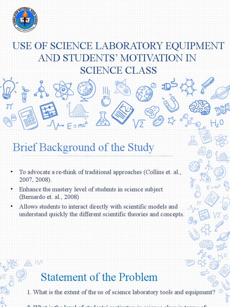 Use of Science Laboratory Equipment and Students' Motivation in Science ...