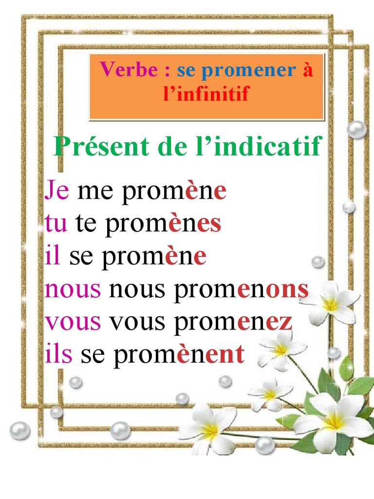 Verbe Se Promener | PDF | Études des langues étrangères | Développement ...