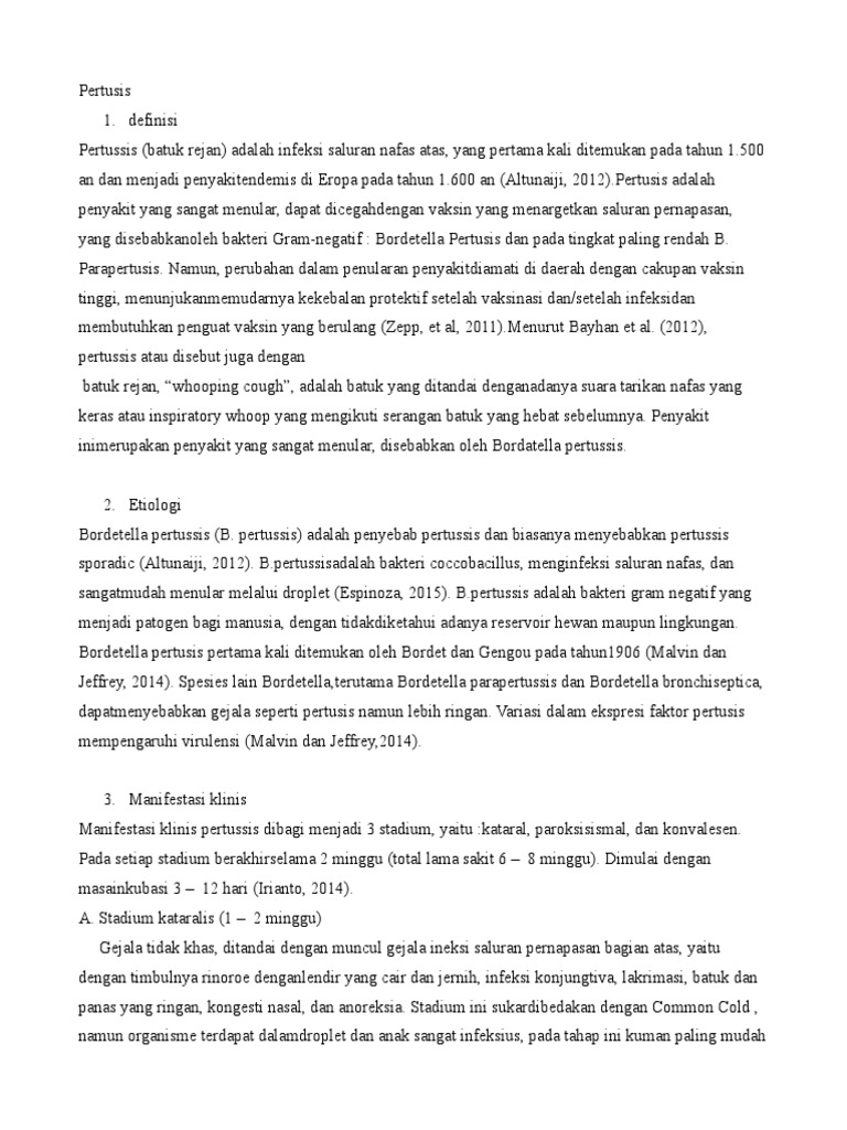 Panduan Lengkap tentang Pertusis | PDF | Pengembangan Diri | Kesehatan ...