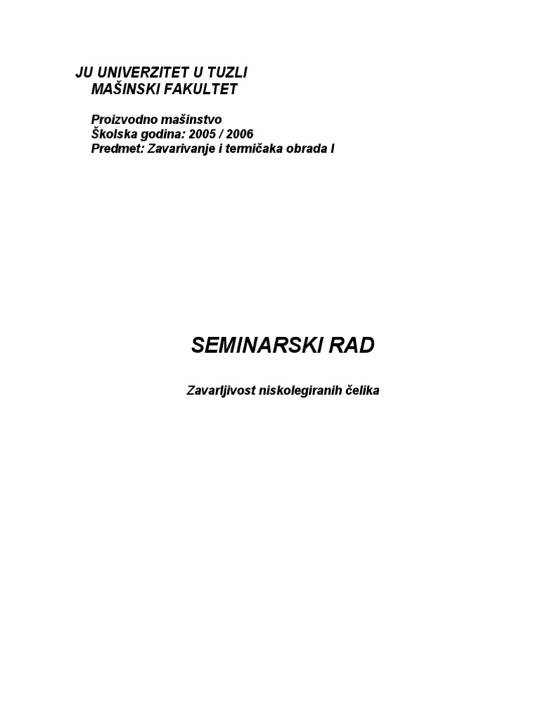 Seminarski Rad | PDF