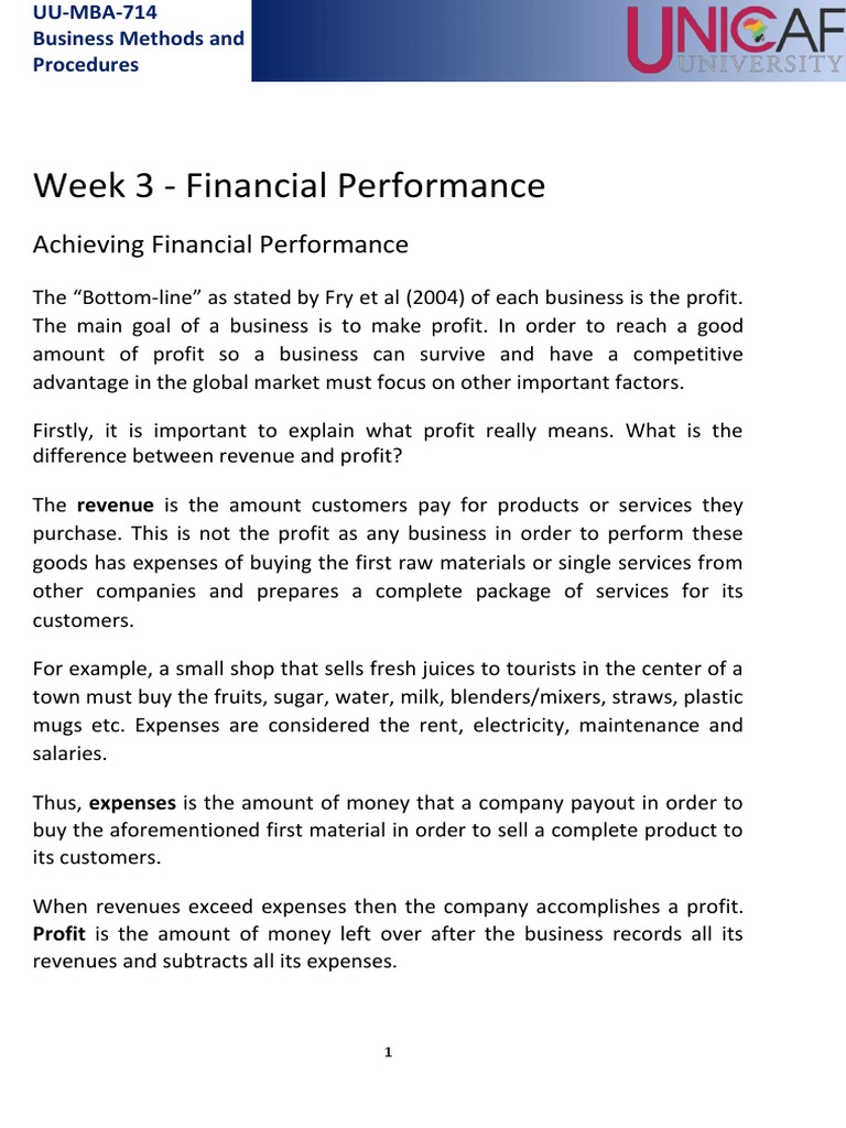 Understanding Financial Performance | PDF | Stocks | Interest