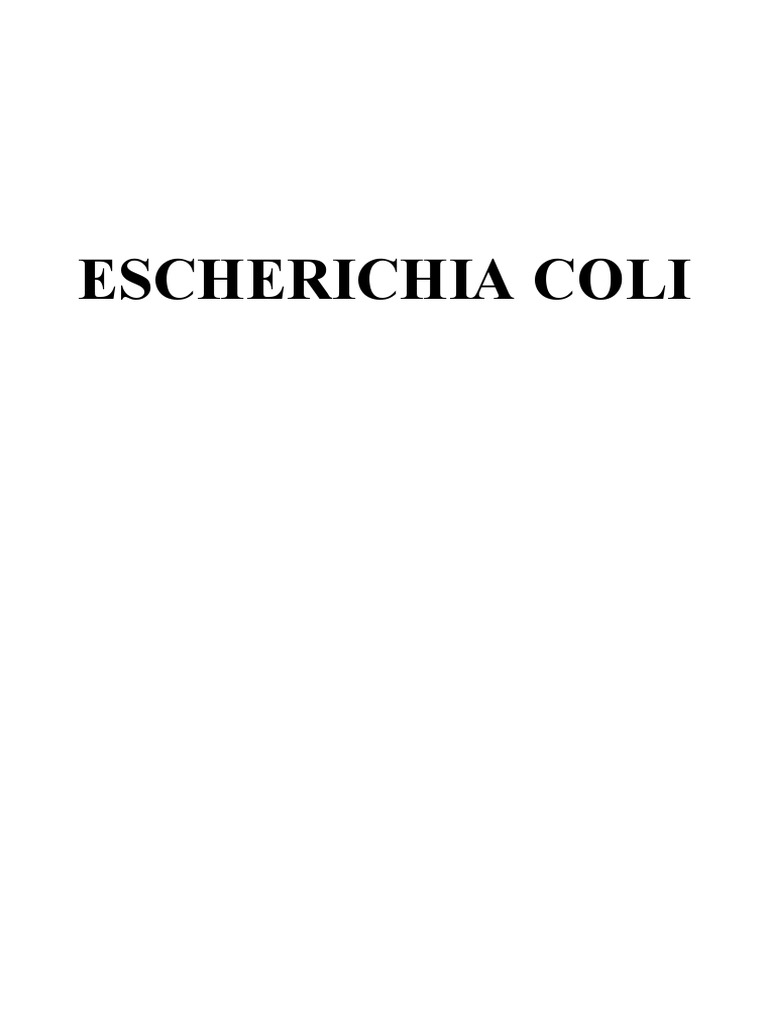 Escherichia Coli Pronunciation