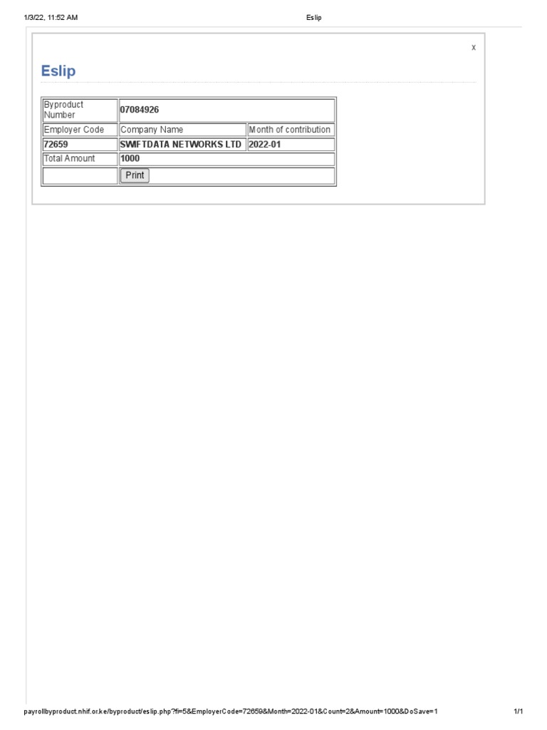 Payroll Contribution Summary | PDF