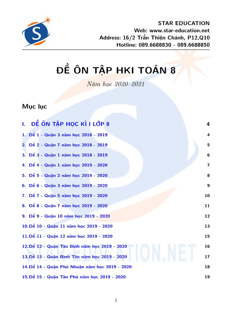Dethi hk1 2020 Lop8 | PDF