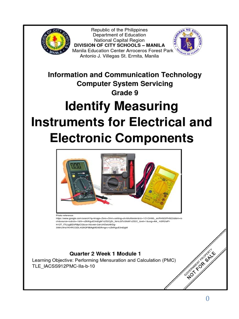 Tle Te 9 Q2 Mod1 Ict Css Pdf Voltage Watt 