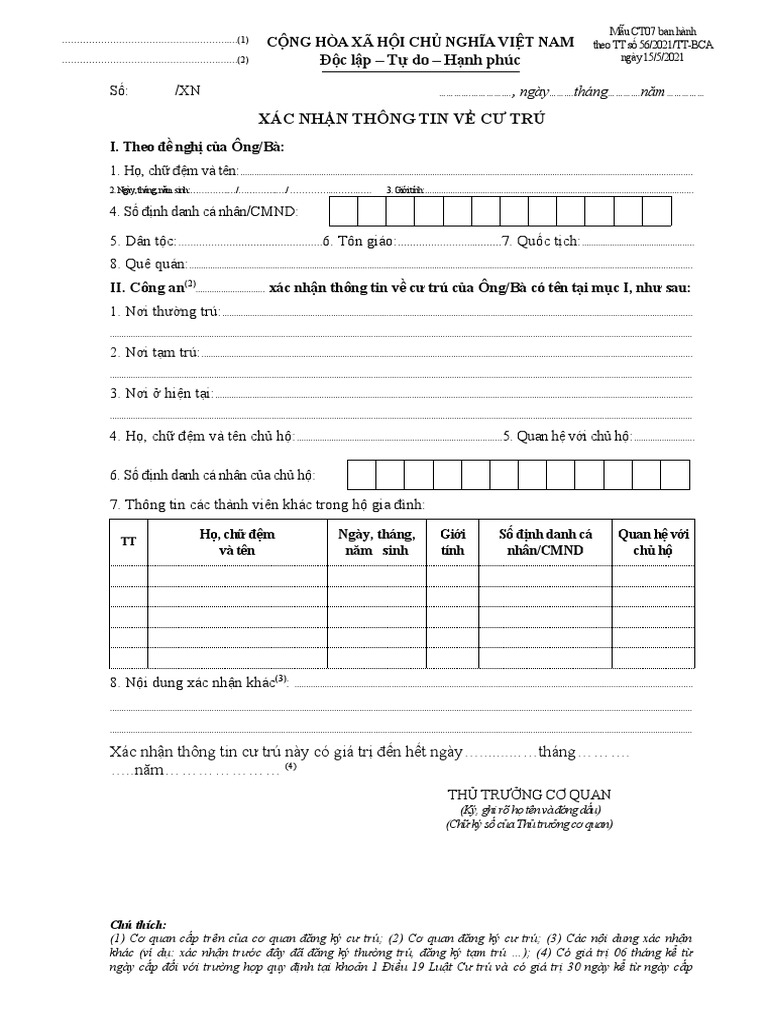Mẫu CT07 | PDF