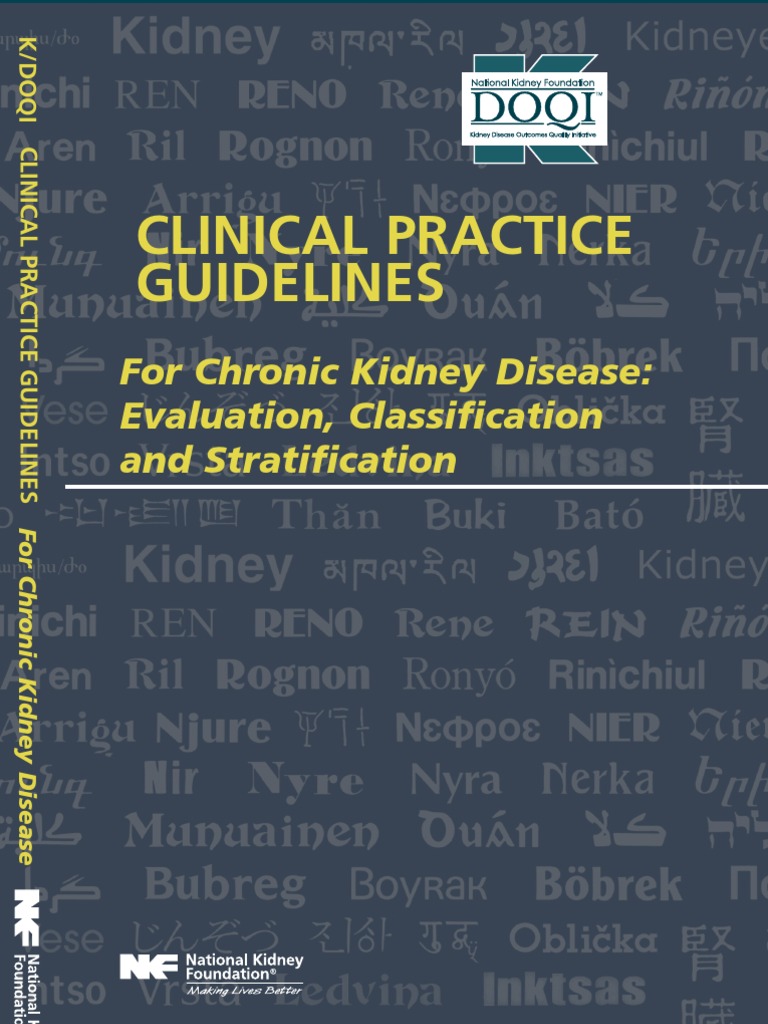 Kdoqi Eveluación y Clasificación de IRC | PDF | Renal Function ...